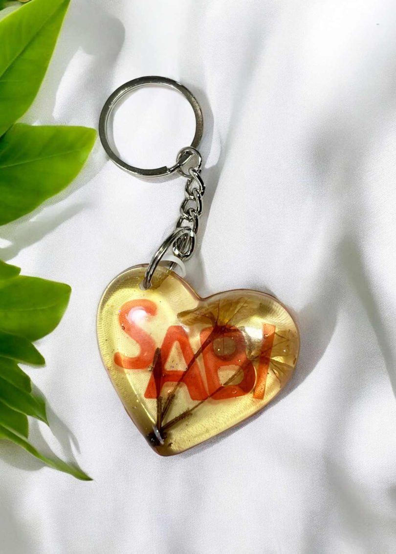 Resin Keychains- (Resin Alphabet) – Sabis Zone